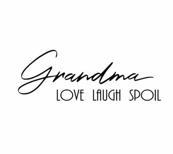 GRANDMA Love Laugh Spoil Vinyl Decal Grandma Sticker | Etsy