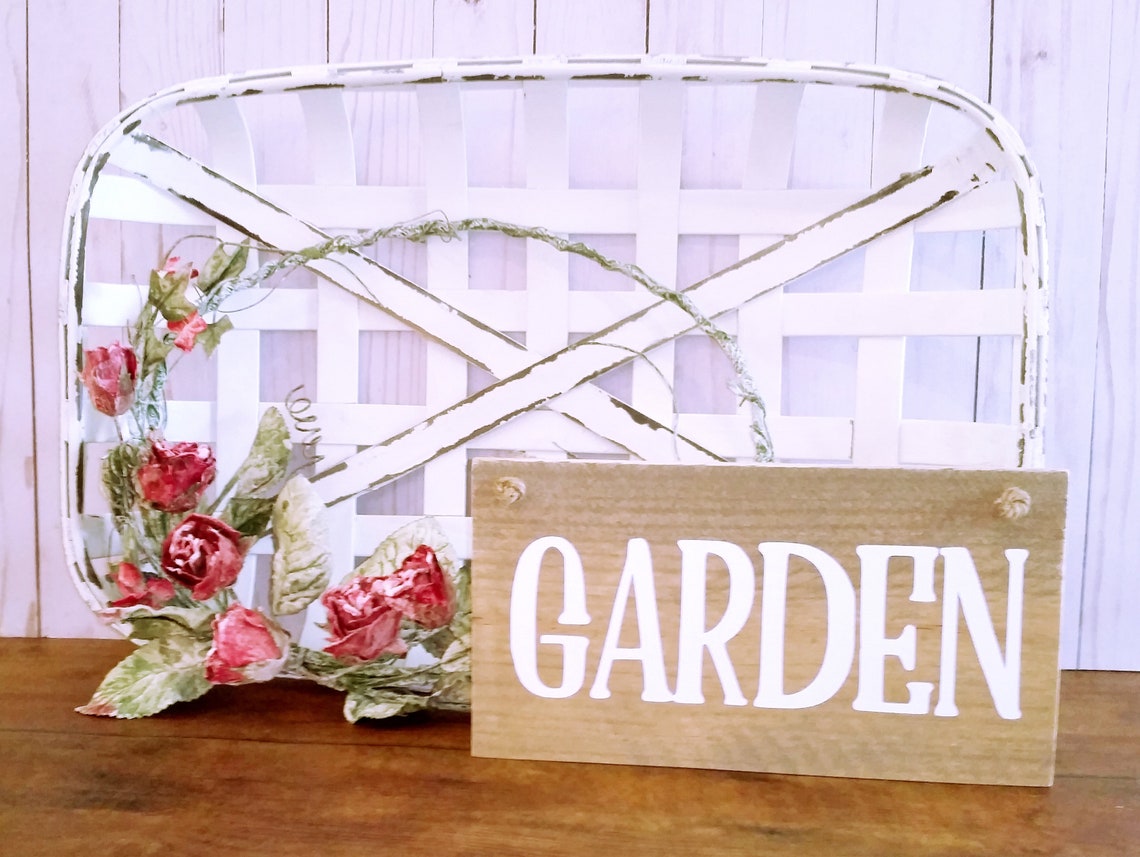 GARDEN Vinyl Decal Farmhouse Decor Garden Decor Potting - Etsy