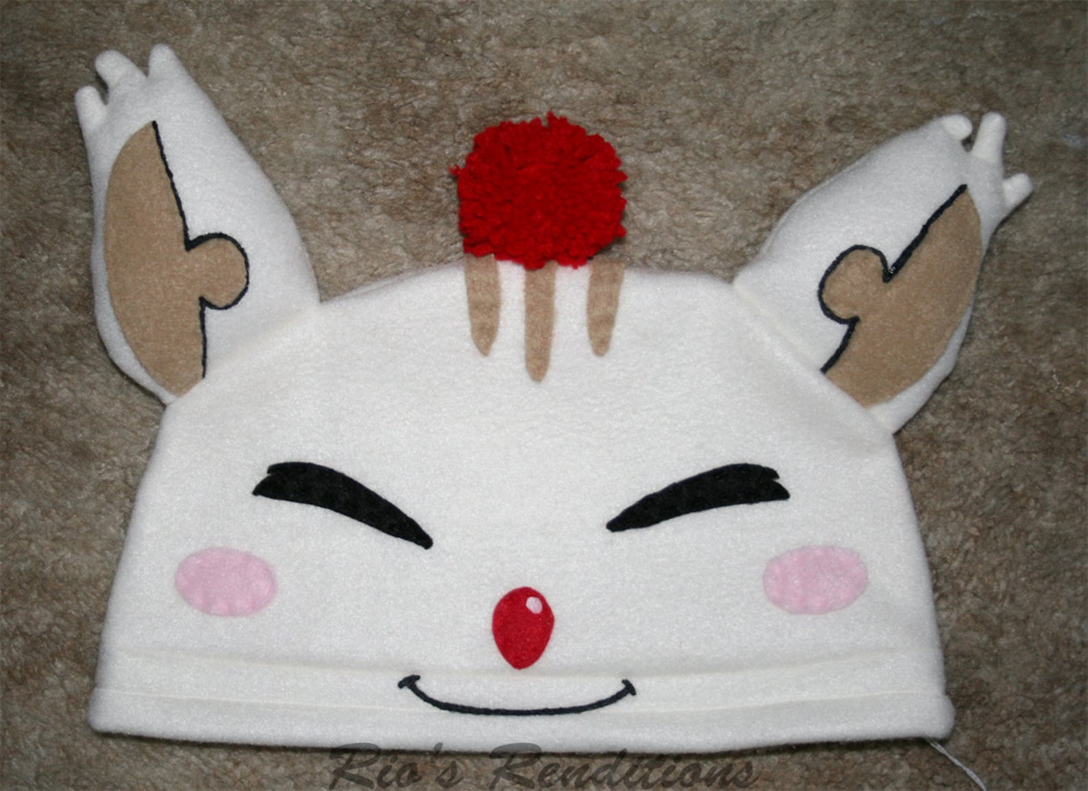 Final Fantasy Crystal Chronicles Moogle Hat / Fleece Hat / - Etsy