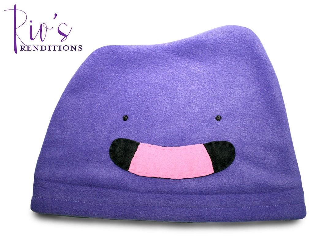 Pokemon Ditto Hat / Fleece Hat / Winter Hat / Pokemon Hat / Pokemon ...