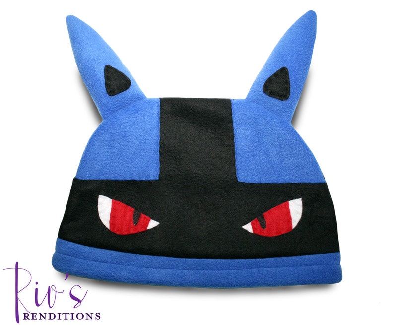 Pokemon Lucario Hat / Fleece Hat / Winter Hat / Pokemon Hat / - Etsy