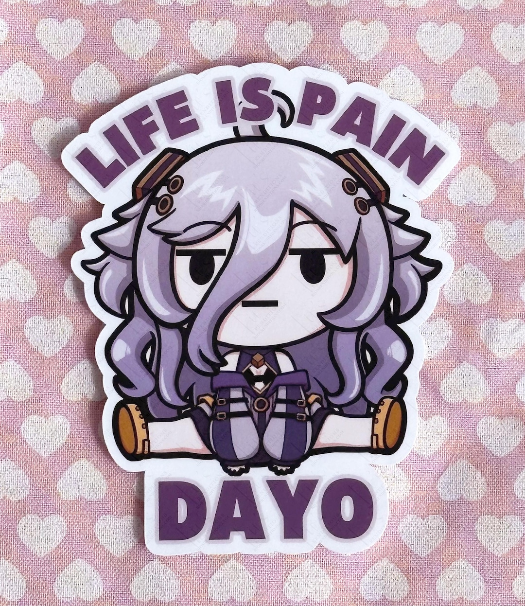 Henya the Genius Life is Pain Dayo Vshojo / 3 Inch Vinyl Sticker / Vtuber Sticker - Etsy
