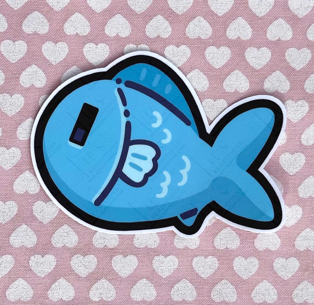 Sameko Saba Fish Sticker / 3 Inch Vinyl Sticker / Vtuber Sticker - Etsy