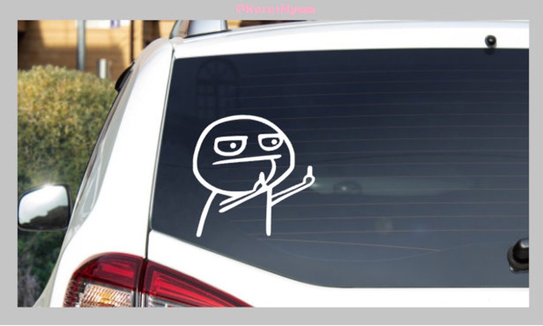 Middle Fingers Stick Figure Funny, Flip Off, the Bird, Fck You, Road ...