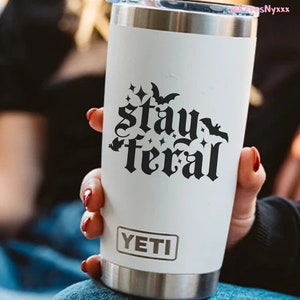 Stay Feral Vinyl Decal Laptops, Cars, Yeti, Tumblers, Sticker - Etsy