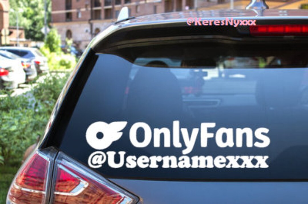 Onlyfans Car Decal, Custom Onlyfans Sticker, Custom Username Decal ...