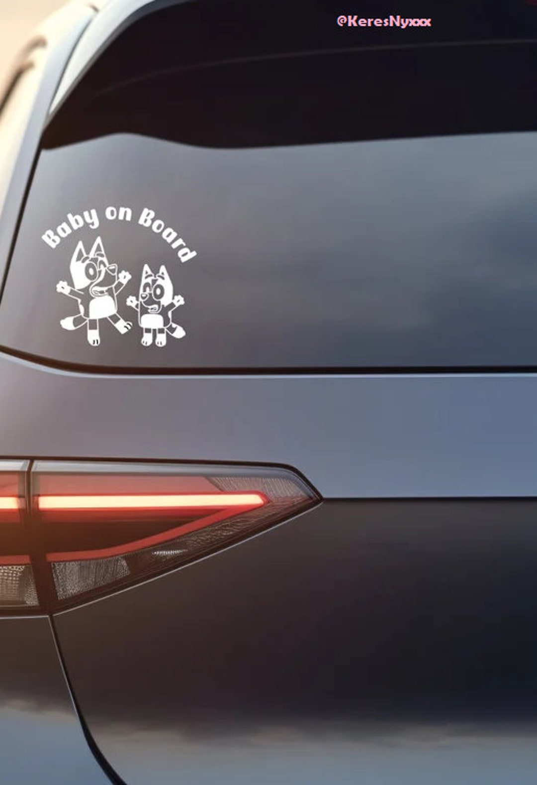 Baby on Board Bluey and Bingo Bumper Sticker Car Decal Sticker Vinyl ...