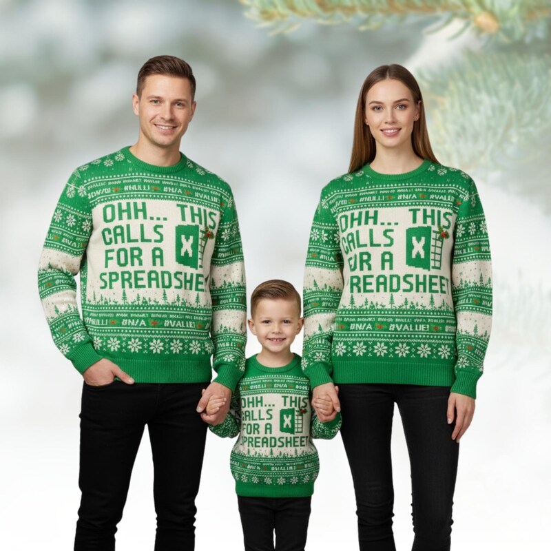 This Calls for a Spreadsheet Christmas Sweater - Etsy