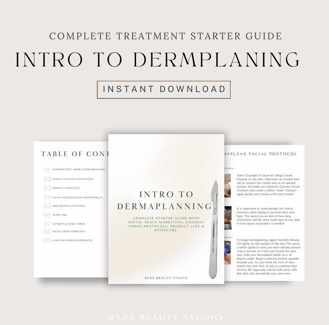 Intro to Dermaplaning Guide: Social Media Marketing, Consent Forms ...