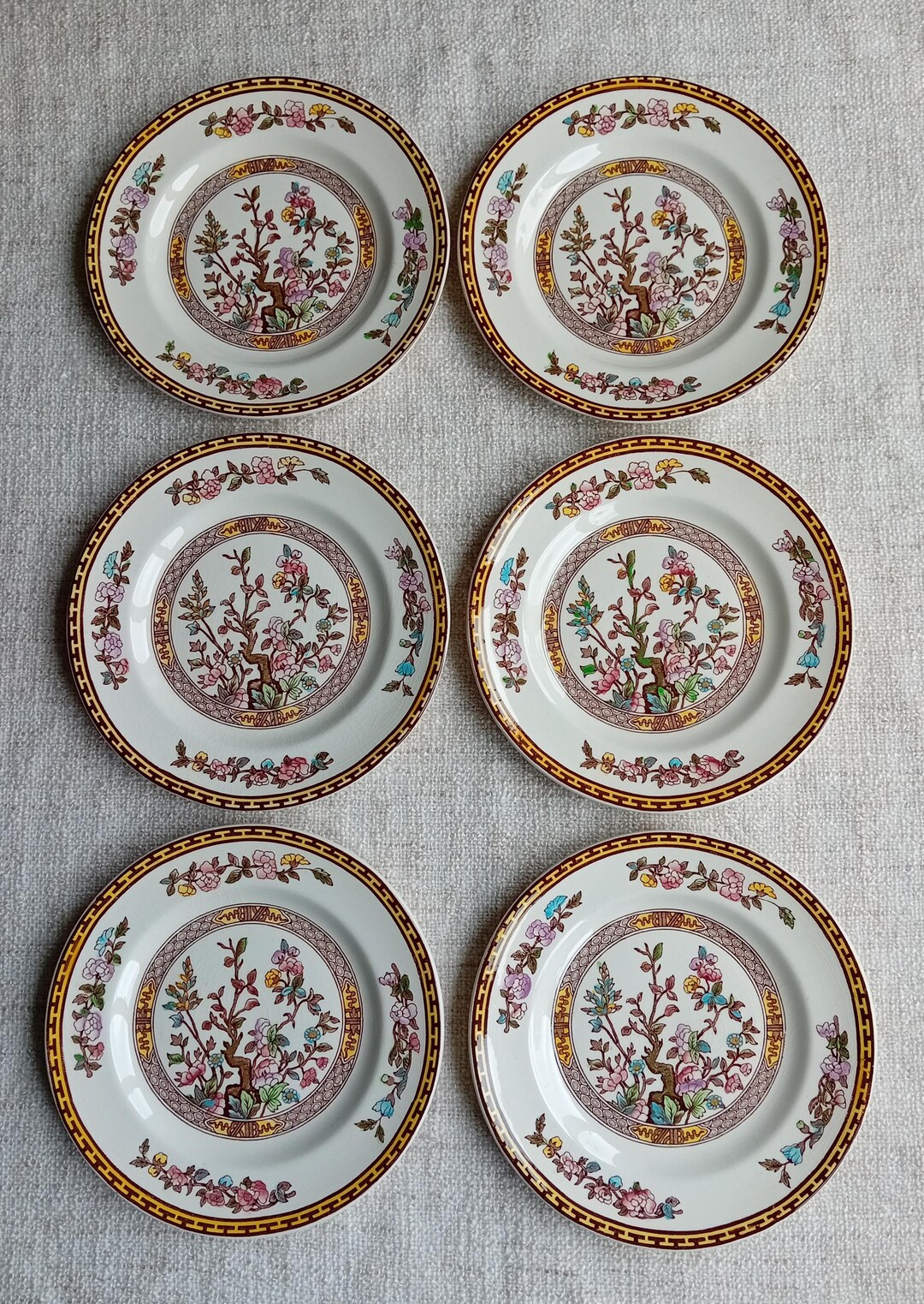 Washington Indian Tree Side| Dessert | Appetizer| Bread Plate 7" - Etsy