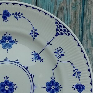 Furnivals Denmark Blue and White Floral Plates - Etsy