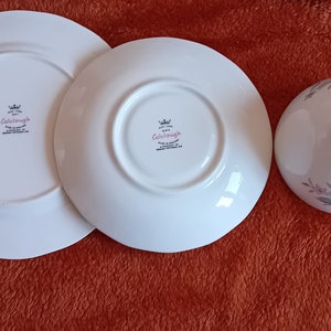 Colclough Vintage Blue and Pink Fine Bone China Tea Set, Pattern 8378 ...