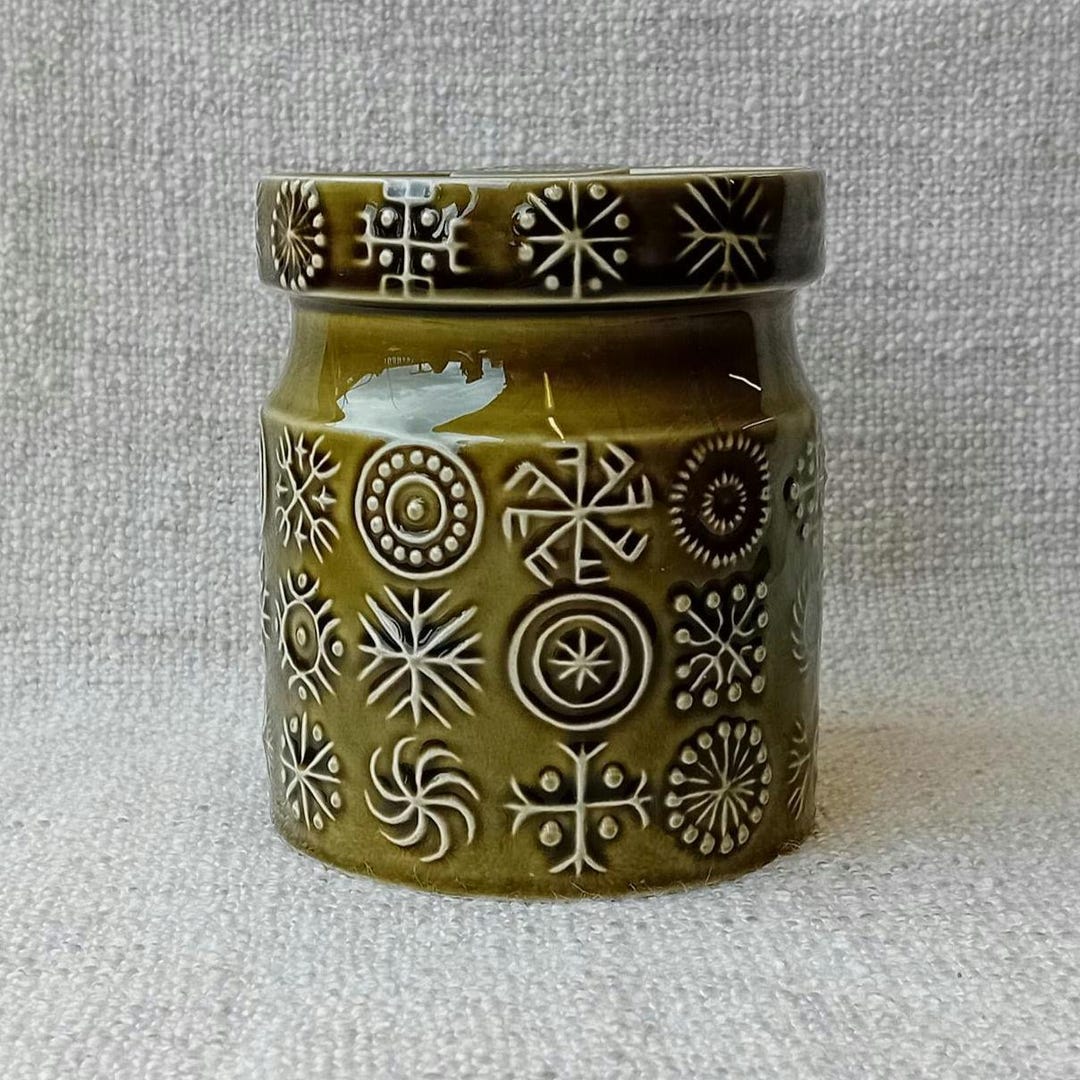 Portmeirion Totem Stroke Vintage Retro Storage Jar by Susan William ...