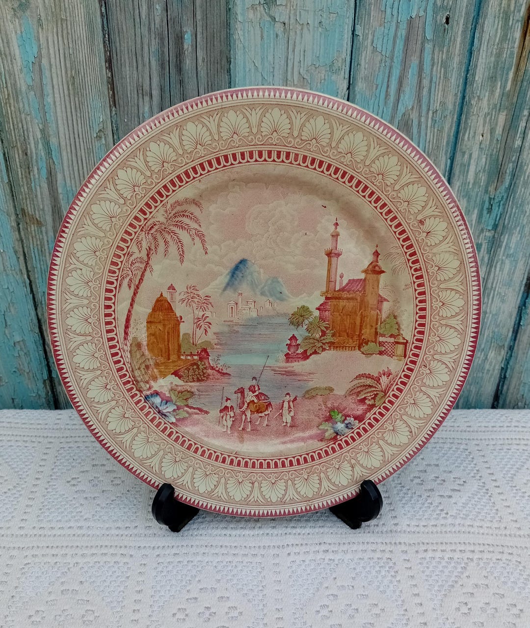 Maling Pottery Features a Transfer-printed Hand-tunted Dish With Red ...