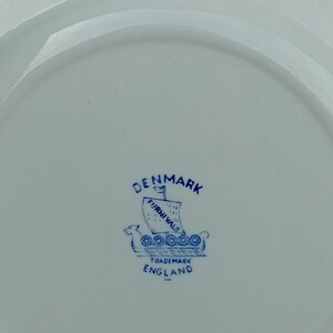 Furnivals Denmark Blue and White Floral Plates - Etsy