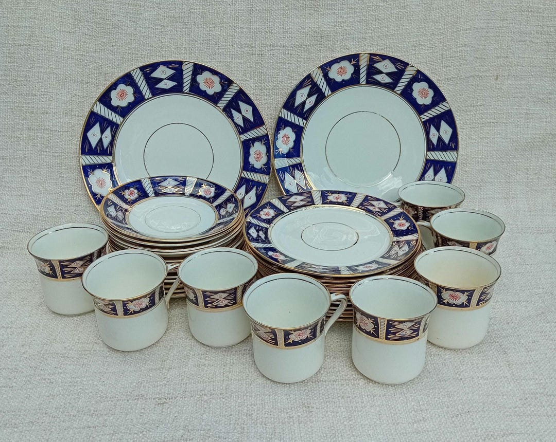Windsor Ware Blue Cobalt Imari Longton (CWS) Tea Set - Etsy