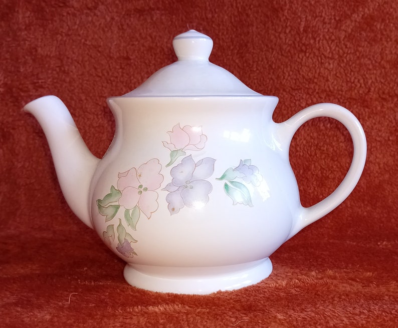 Colclough Vintage Blue and Pink Fine Bone China Tea Set, Pattern 8378 ...