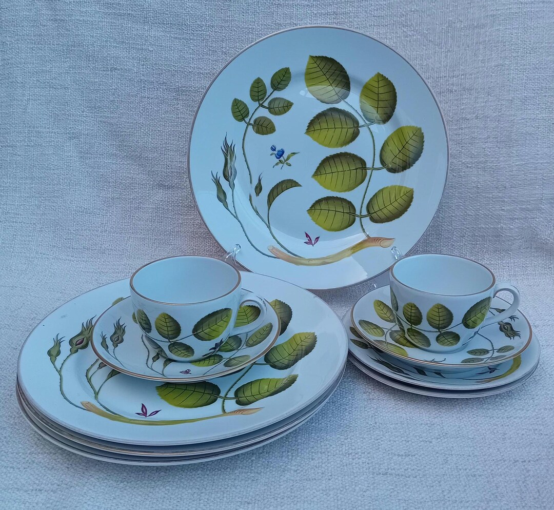 Royal Worcester Blind Earl Fine Porcelain Cup and Saucer Set and Dinner ...
