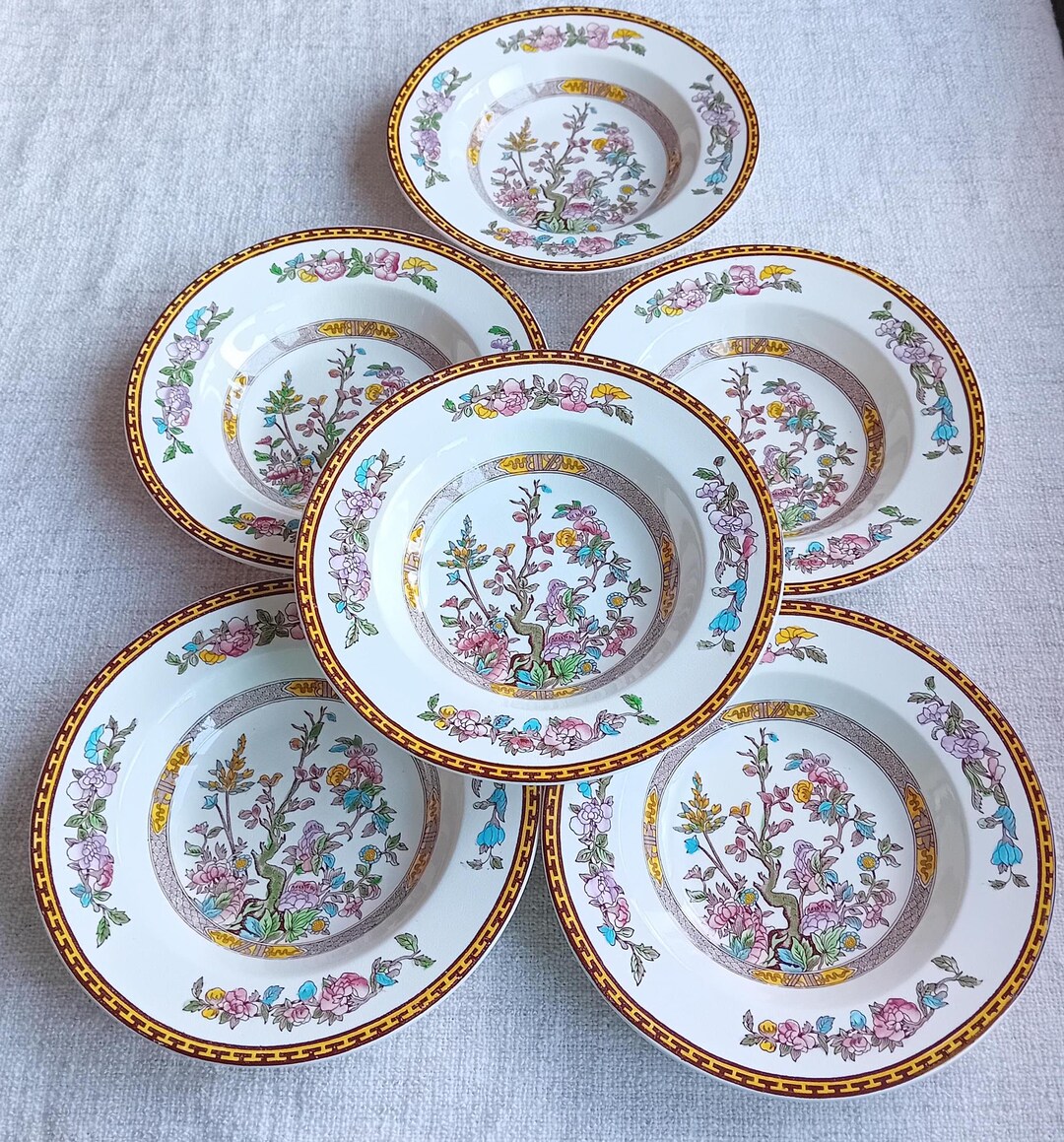 Washington Indian Tree Soup Pasta Salad Plate 9" - Etsy
