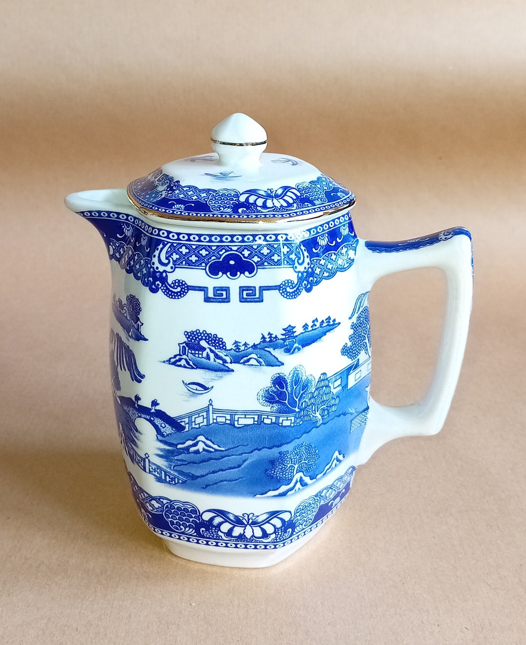 Ringtons Vintage Milk Jug Willow Pattern - Etsy UK