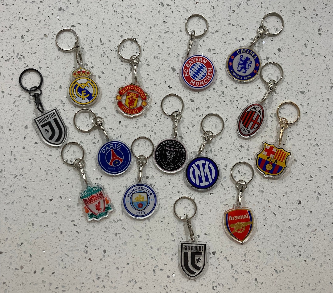 Soccer Club Keychains - Etsy