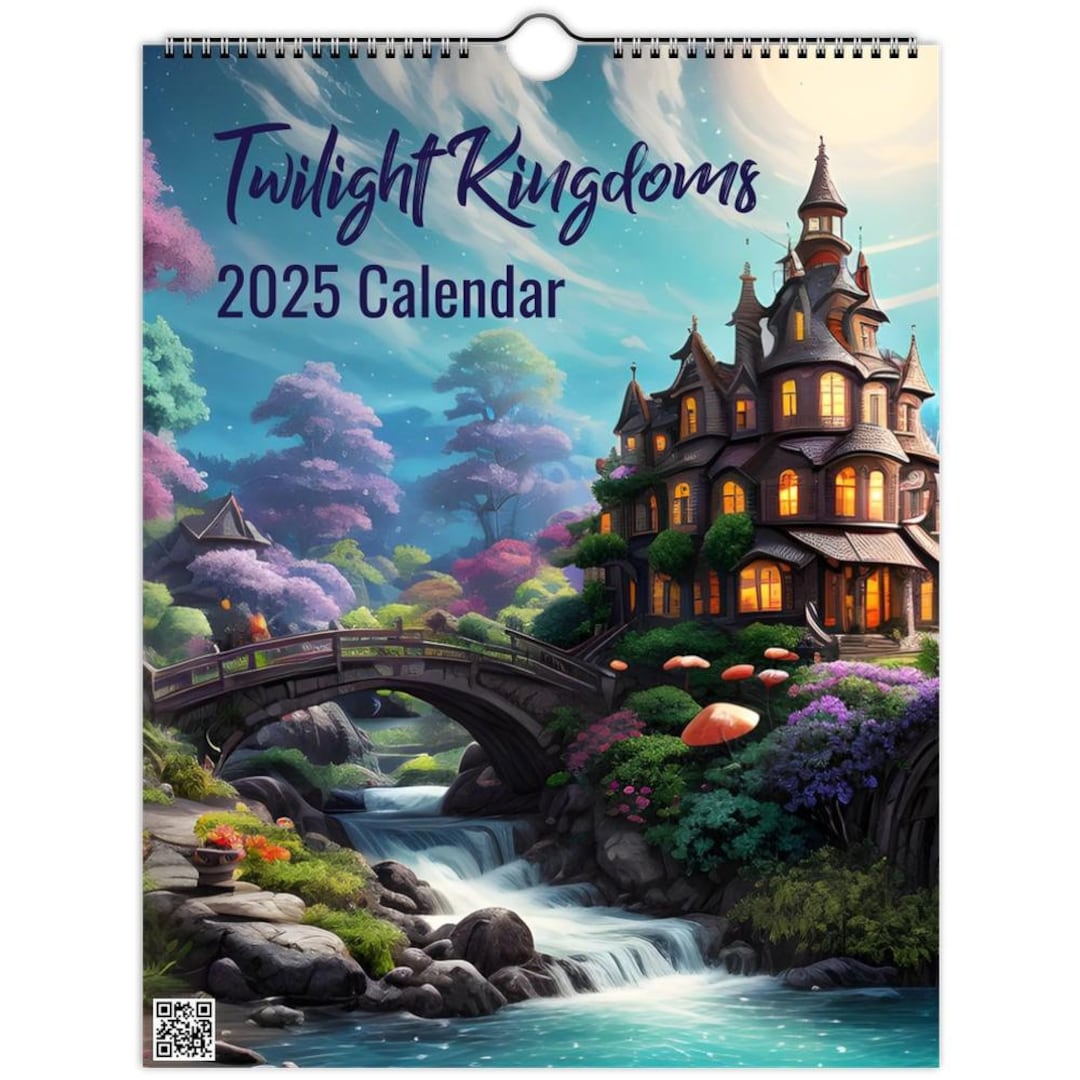 2025 Calendar twilight Kingdoms AI Fantasy Landscapes, Housewarming ...