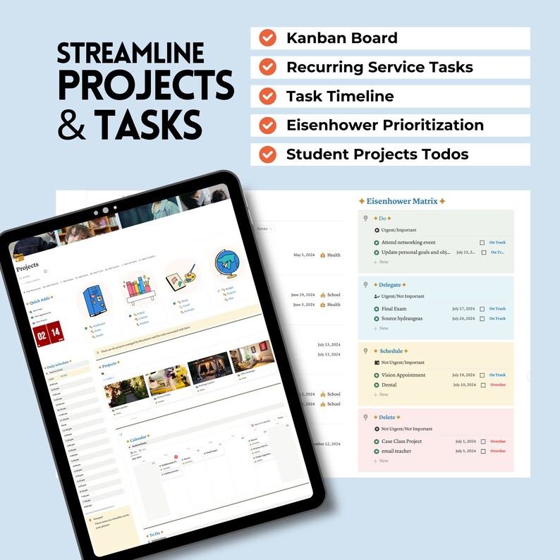 Digital Homeschool Planner Notion Template Kids Homeschool Lesson ...