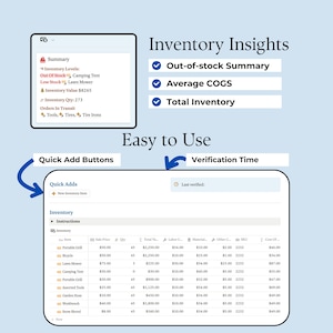 Notion Inventory Planner Template Inventory Manager Stock Order Tracker ...
