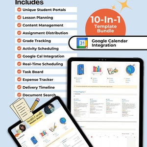 Digital Homeschool Planner Notion Template Kids Homeschool Lesson ...