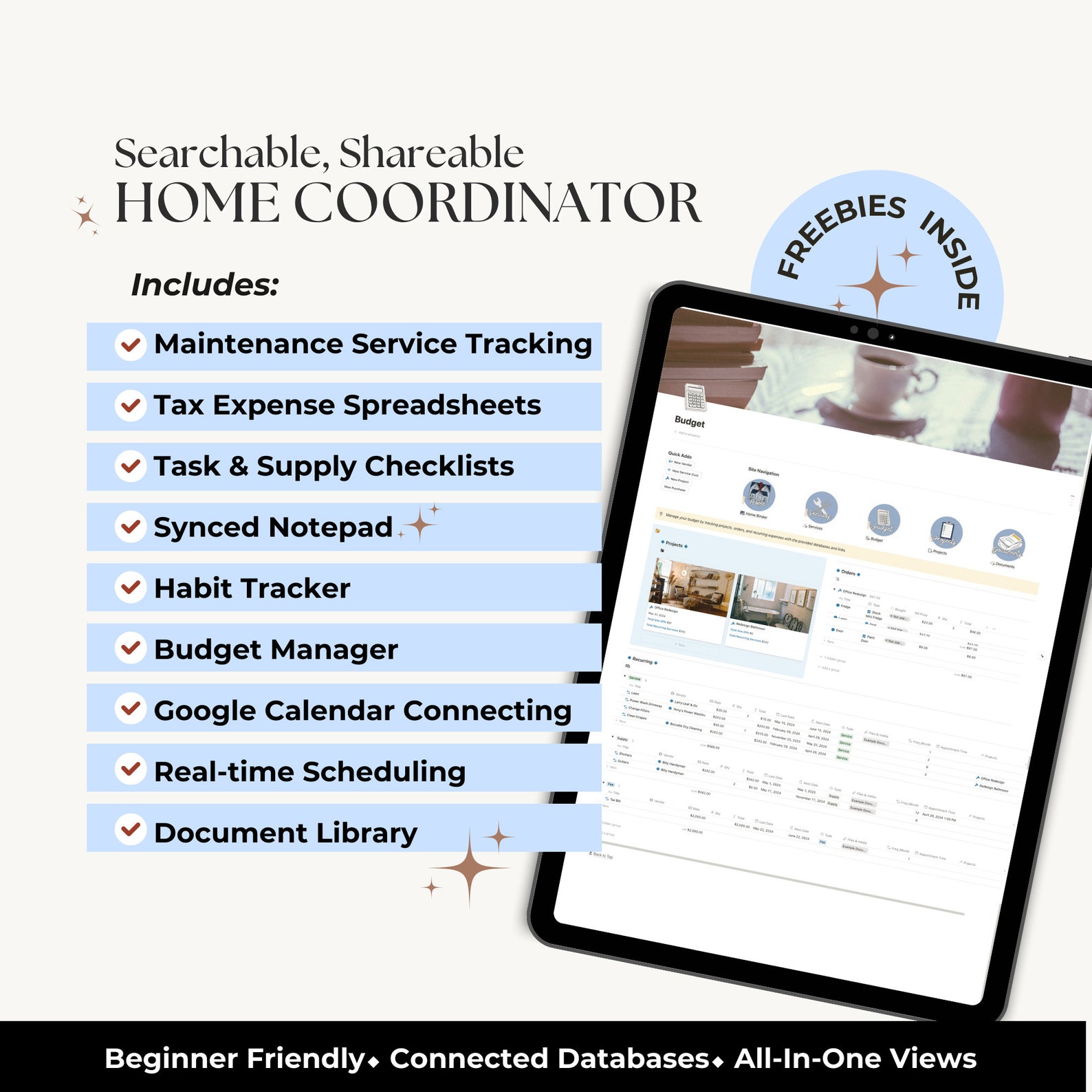 Condo Maintenance Binder Notion Template Condo Service Notion Planner ...