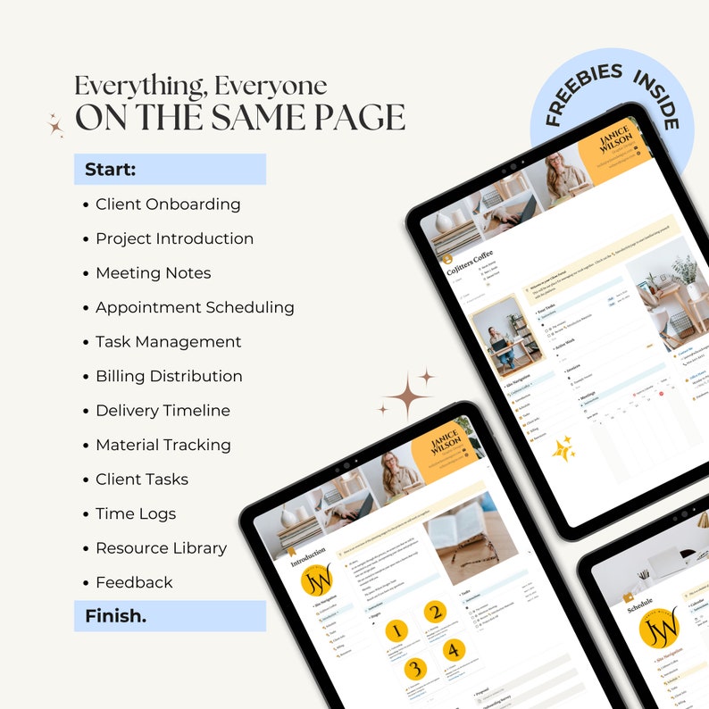 Personal Assistant Client Portal Notion Template Personal Assistant ...