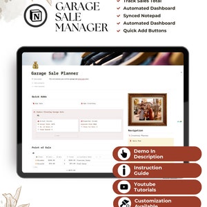 Estate Sale Notion Template Estate Sale Log Inventory Tracker Estate ...