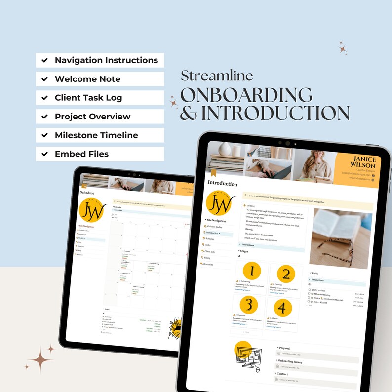 Personal Assistant Client Portal Notion Template Personal Assistant ...