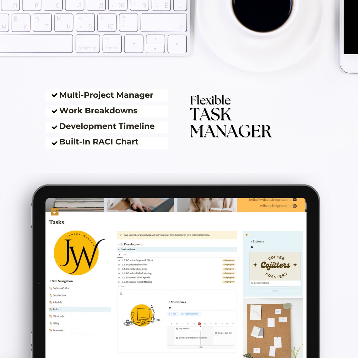 Personal Assistant Client Portal Notion Template Personal Assistant ...