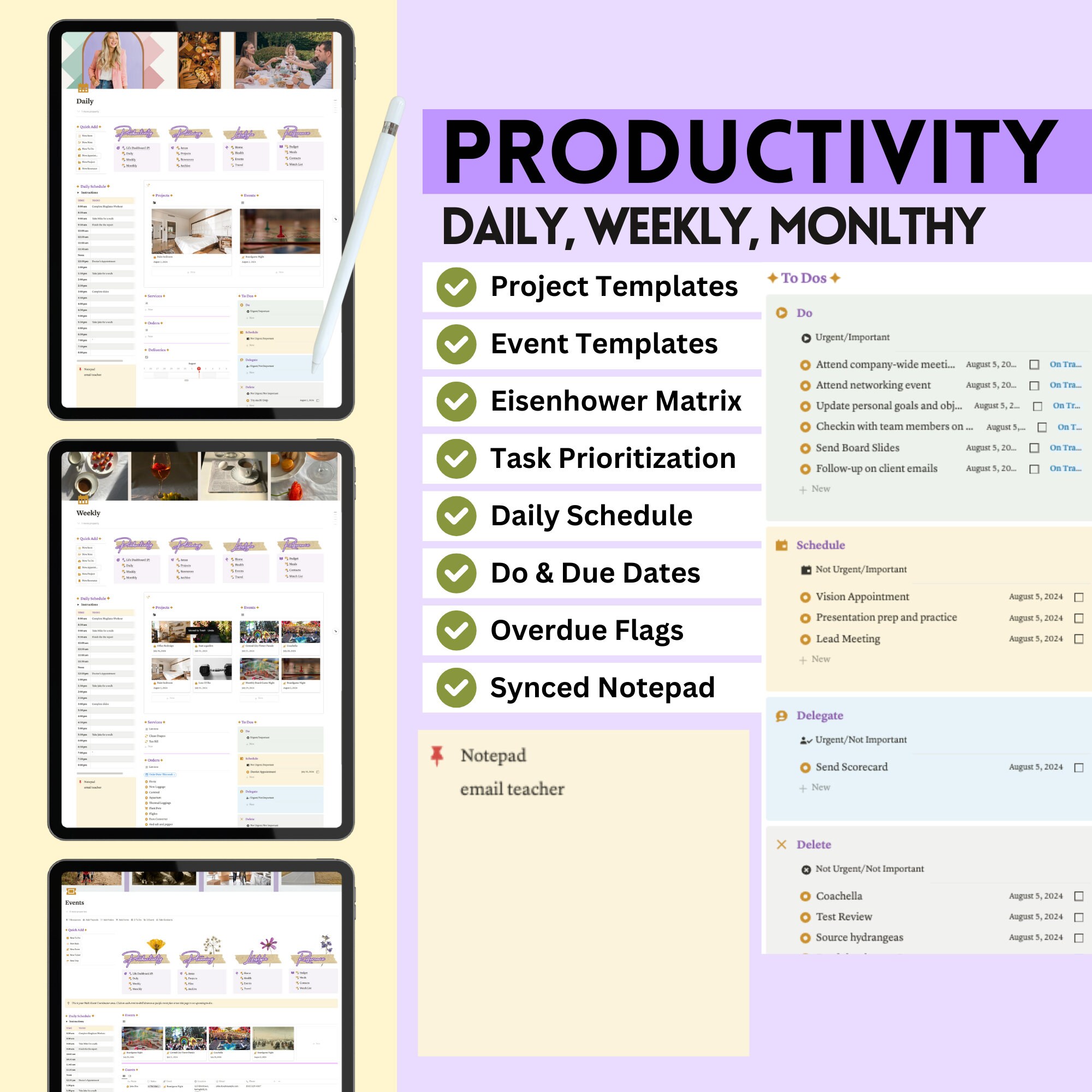 Ultimate Second Brain Notion Planner Second Brain PARA Notion Template ...