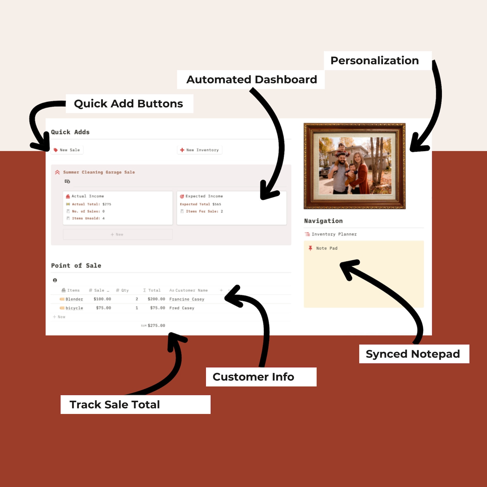 Estate Sale Notion Template Estate Sale Log Inventory Tracker Estate ...