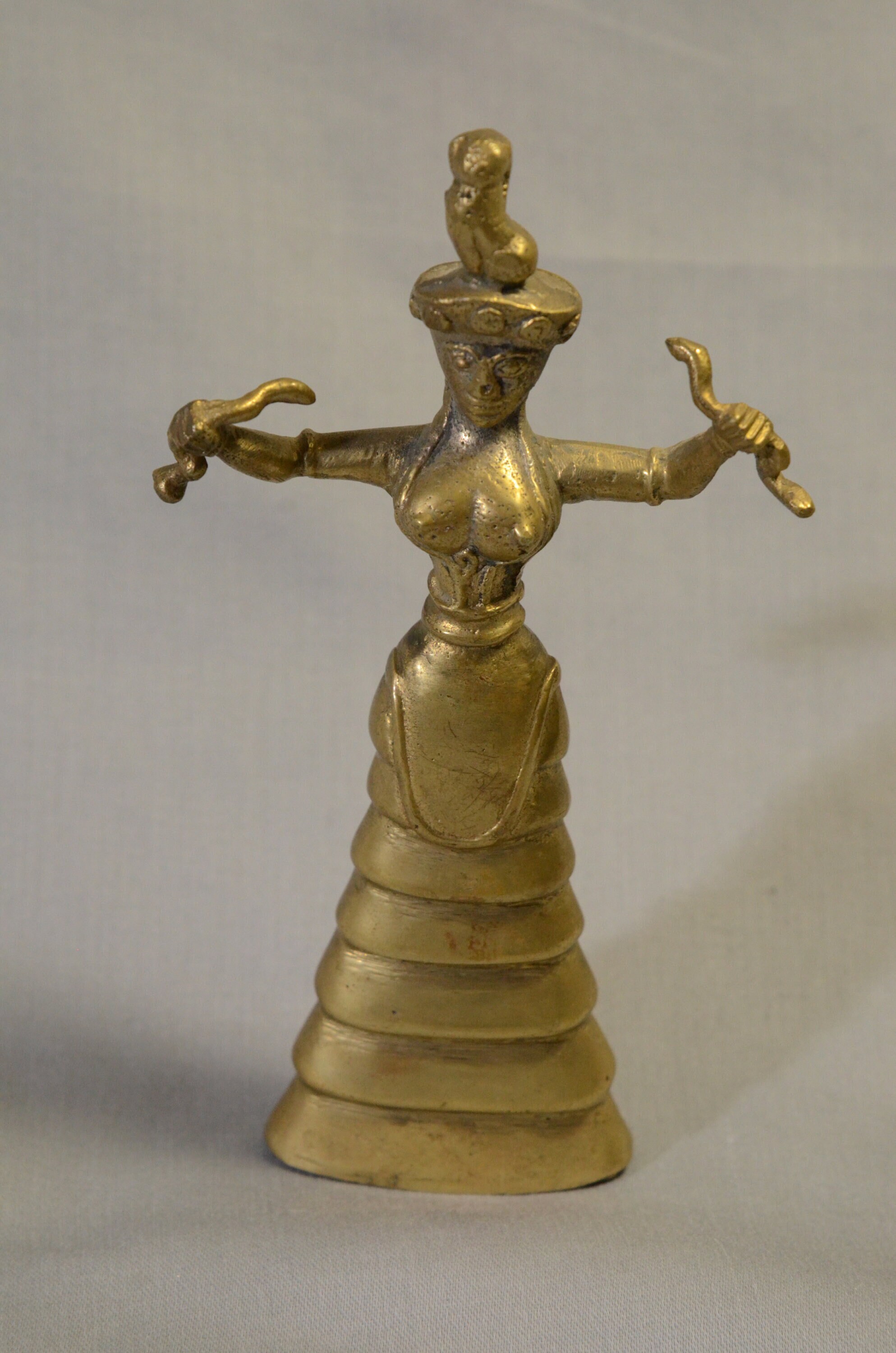Vintage Minoan Snake Goddess Statue - Etsy