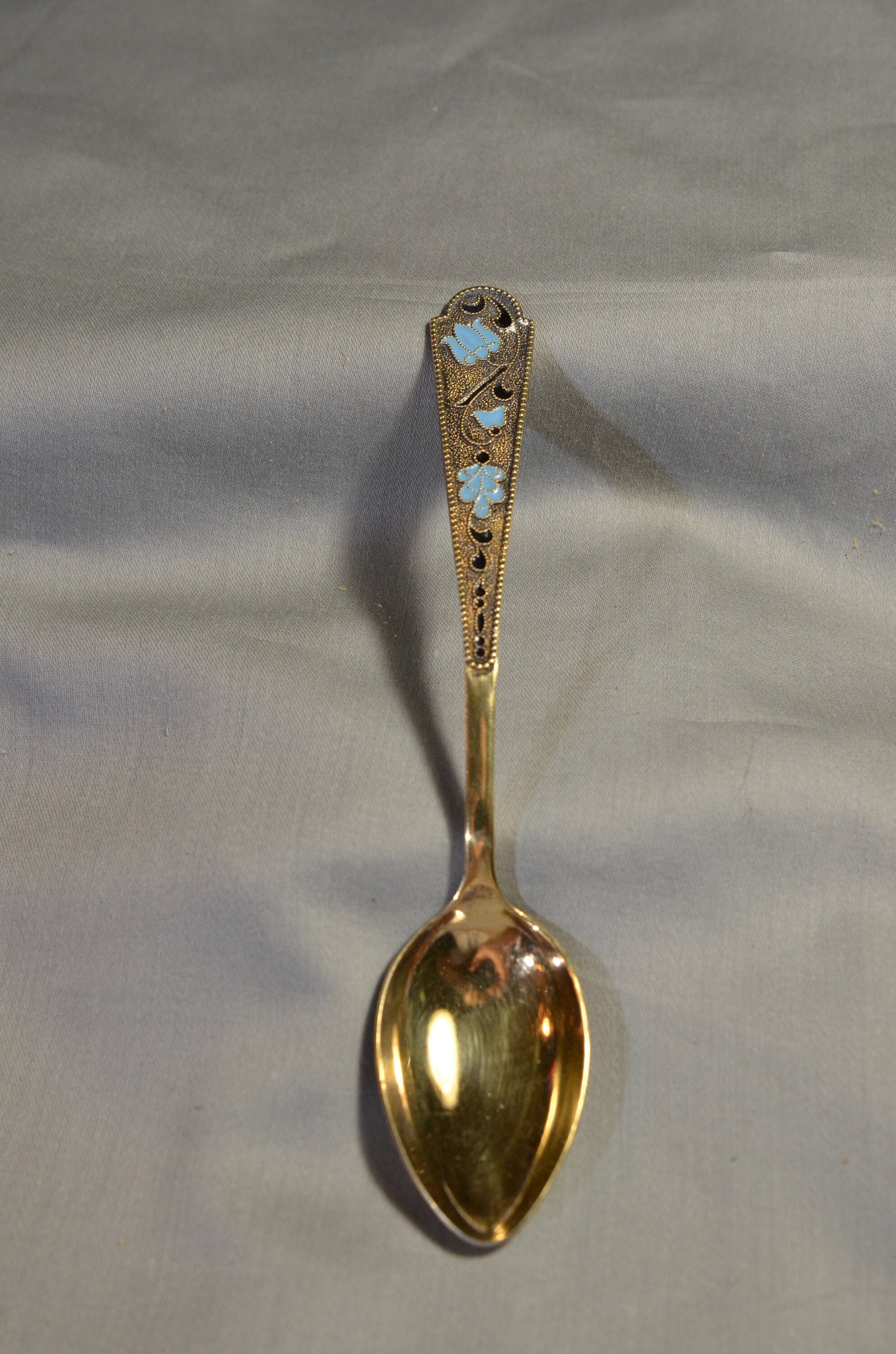 Vintage Russian (USSR) Enameled Spoon - Etsy