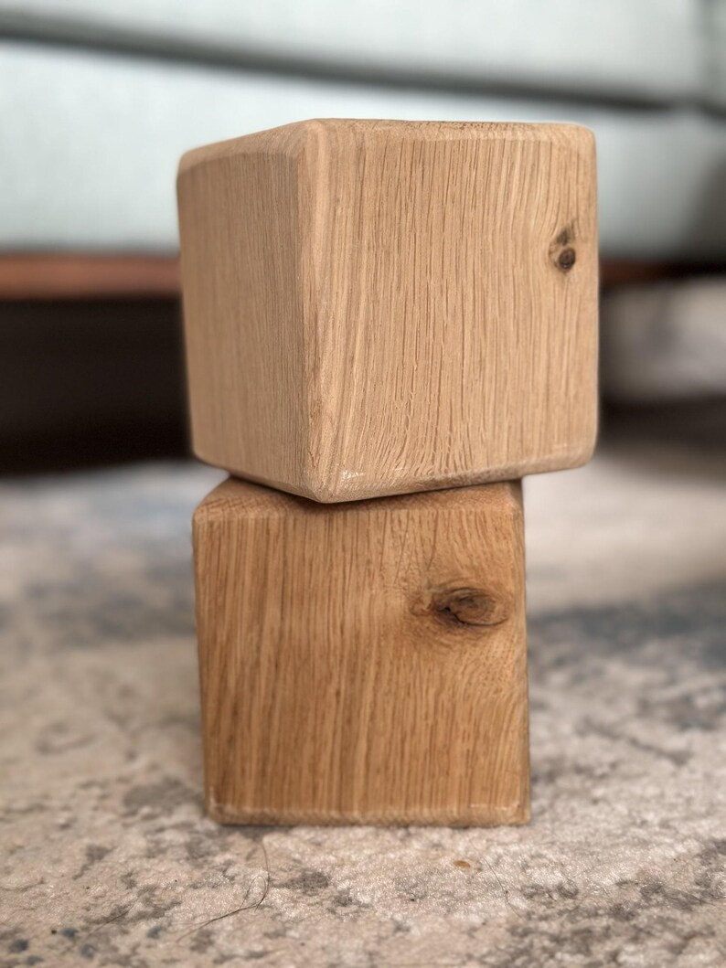 Solid Oak Mini Door Stop 4 / 10cm White Oak or Oiled Oak Handmade in ...