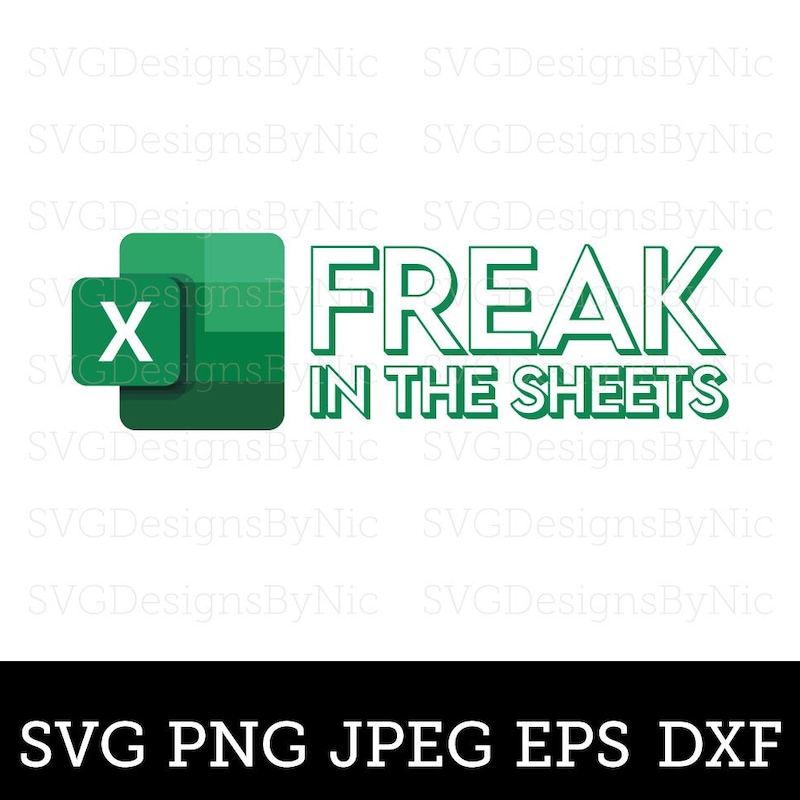 Freak in the Sheets Excel - Etsy