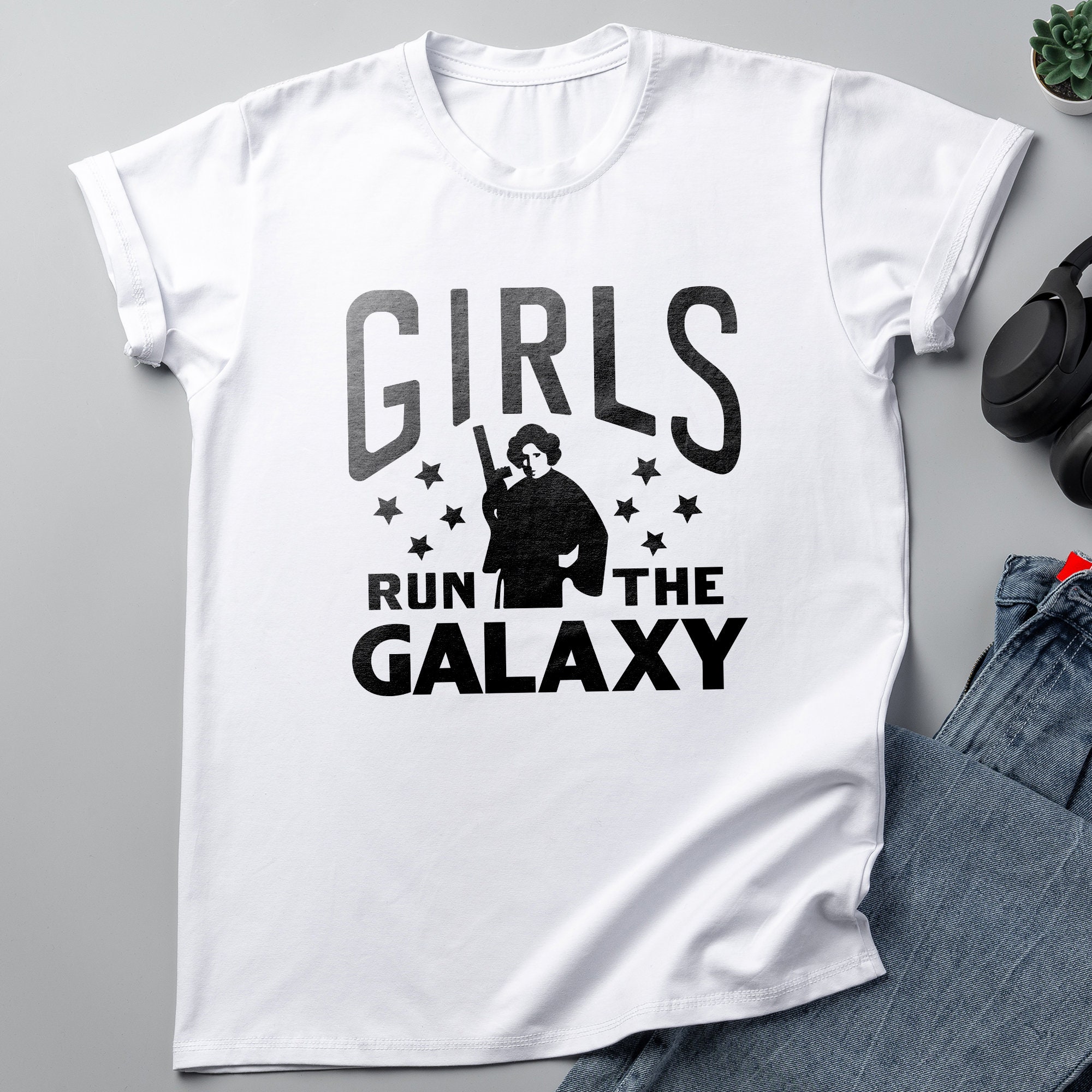 Girls Run the Galaxy, Star Wars SVG, Skywalker, Shirt Gift, Cricut File ...