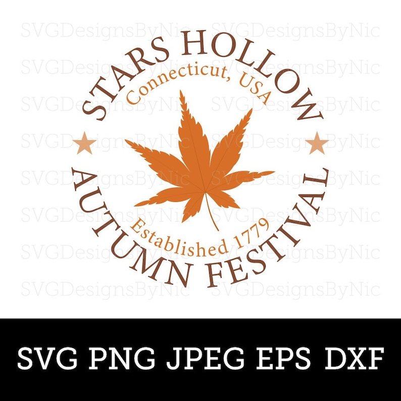 Gilmore Girls SVG, Autumn Festival, Town Square, Stars Hollow, Cricut ...