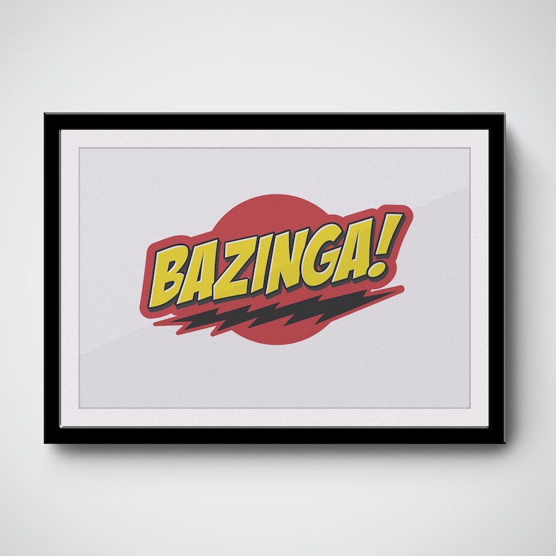 Bazinga SVG, Big Bang SVG, Sheldon Quote, Funny Artwork, Clipart Design ...