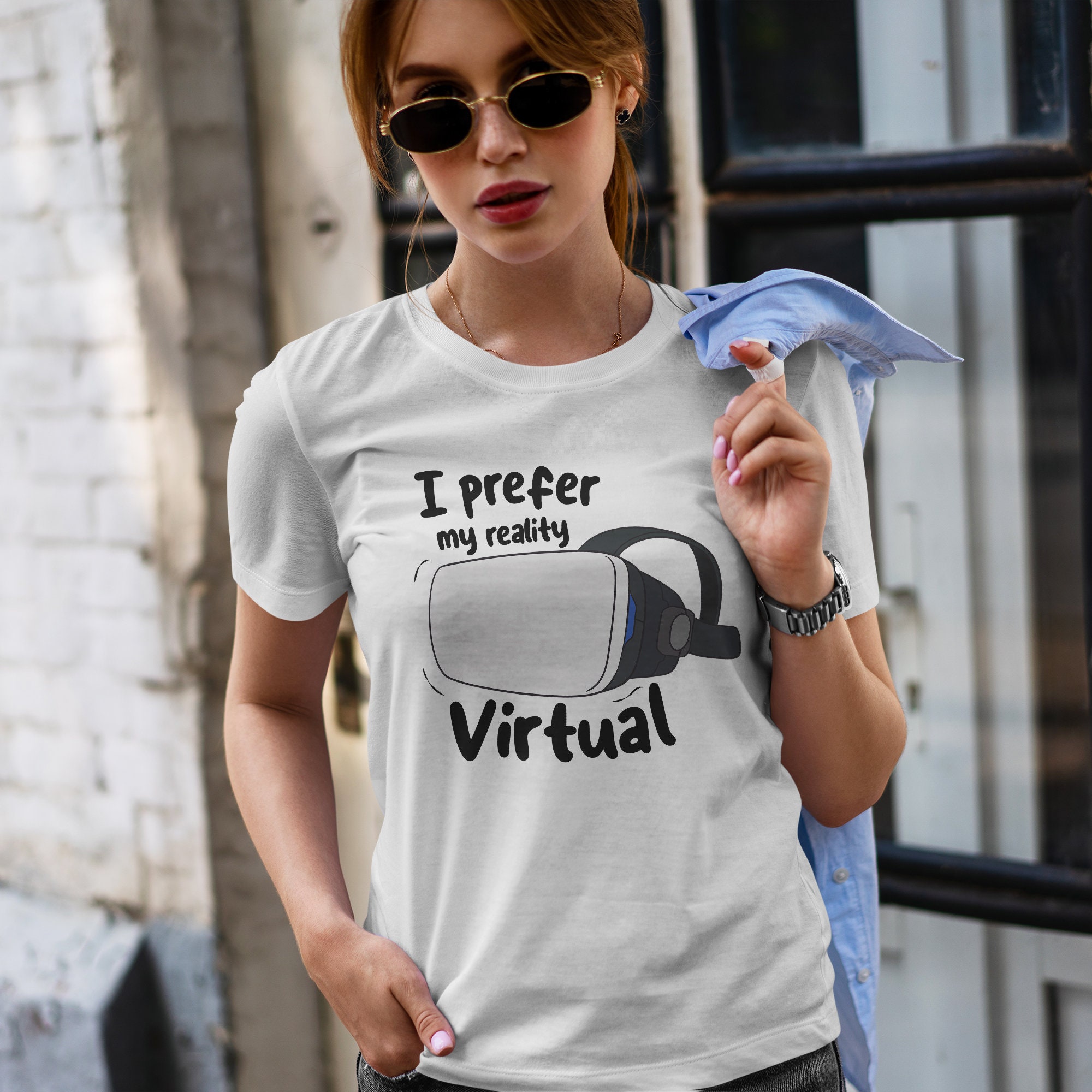 Virtual Reality SVG File, VR Funny Shirt, Gamer Gaming Gift, Headset ...