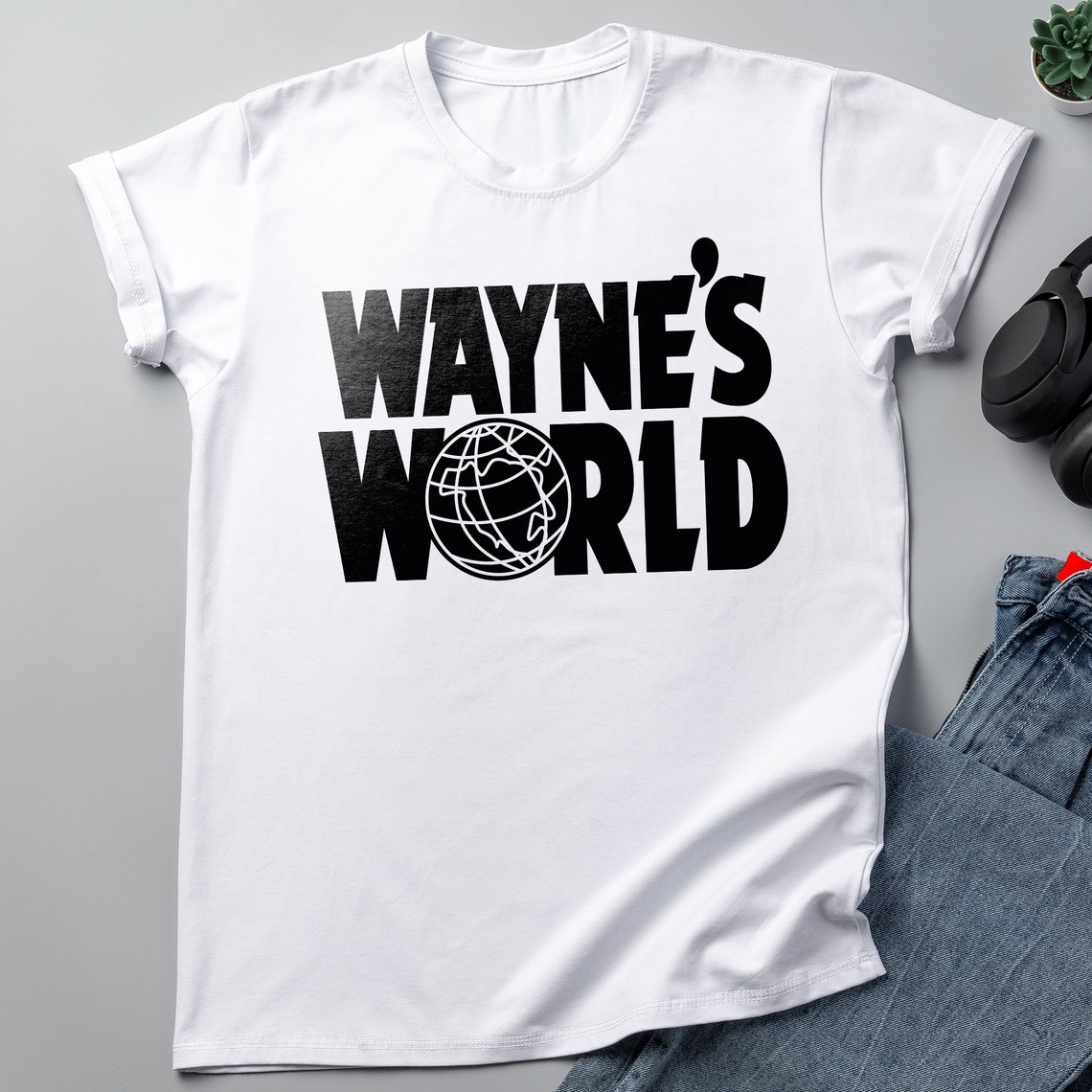 Waynes World SVG, Retro 90s Film, Garth, Wayne, Funny T-shirt, Cricut ...