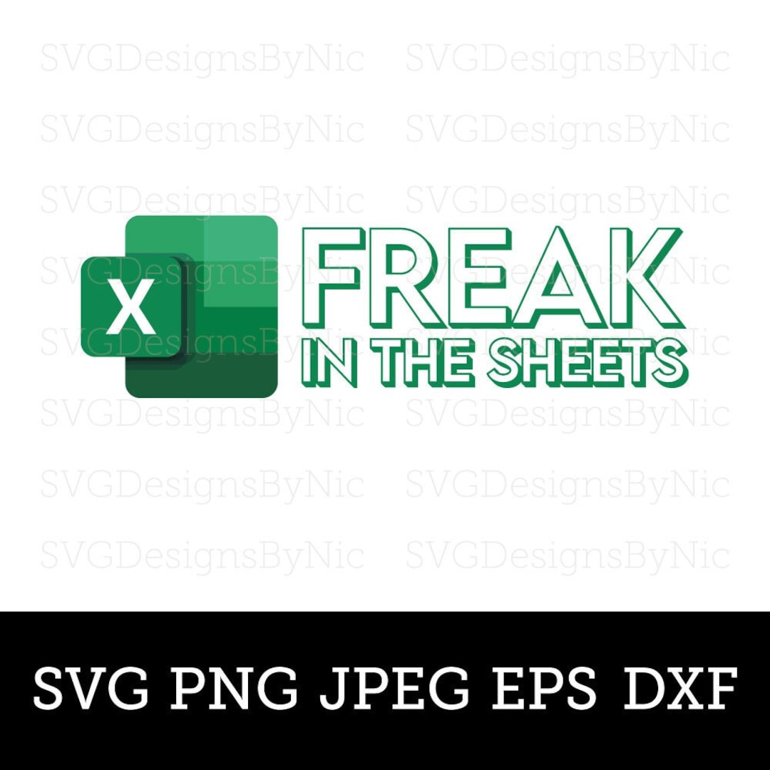 Excel SVG, Freak in the Sheets, Spreadsheets Funny Computer, IT, Geek ...