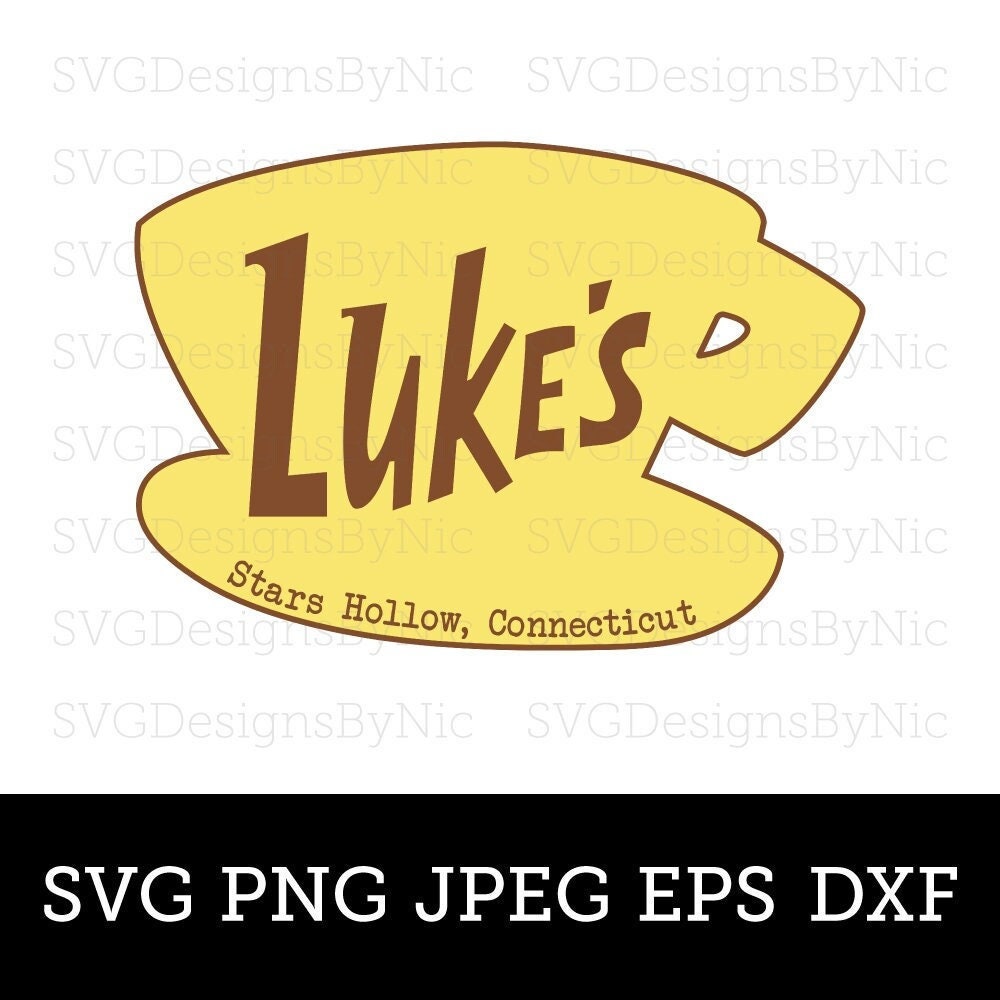 Luke’s Coffee Shop SVG, Gilmore Girls SVG, T-shirt Design, Coffee Shop ...