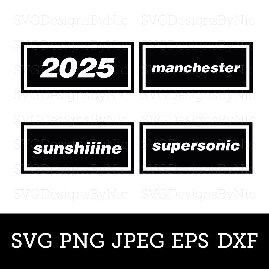 Supersonic SVG, Sunshine, Manchester, Liam, Noel, Reunion, 2025 SVG ...