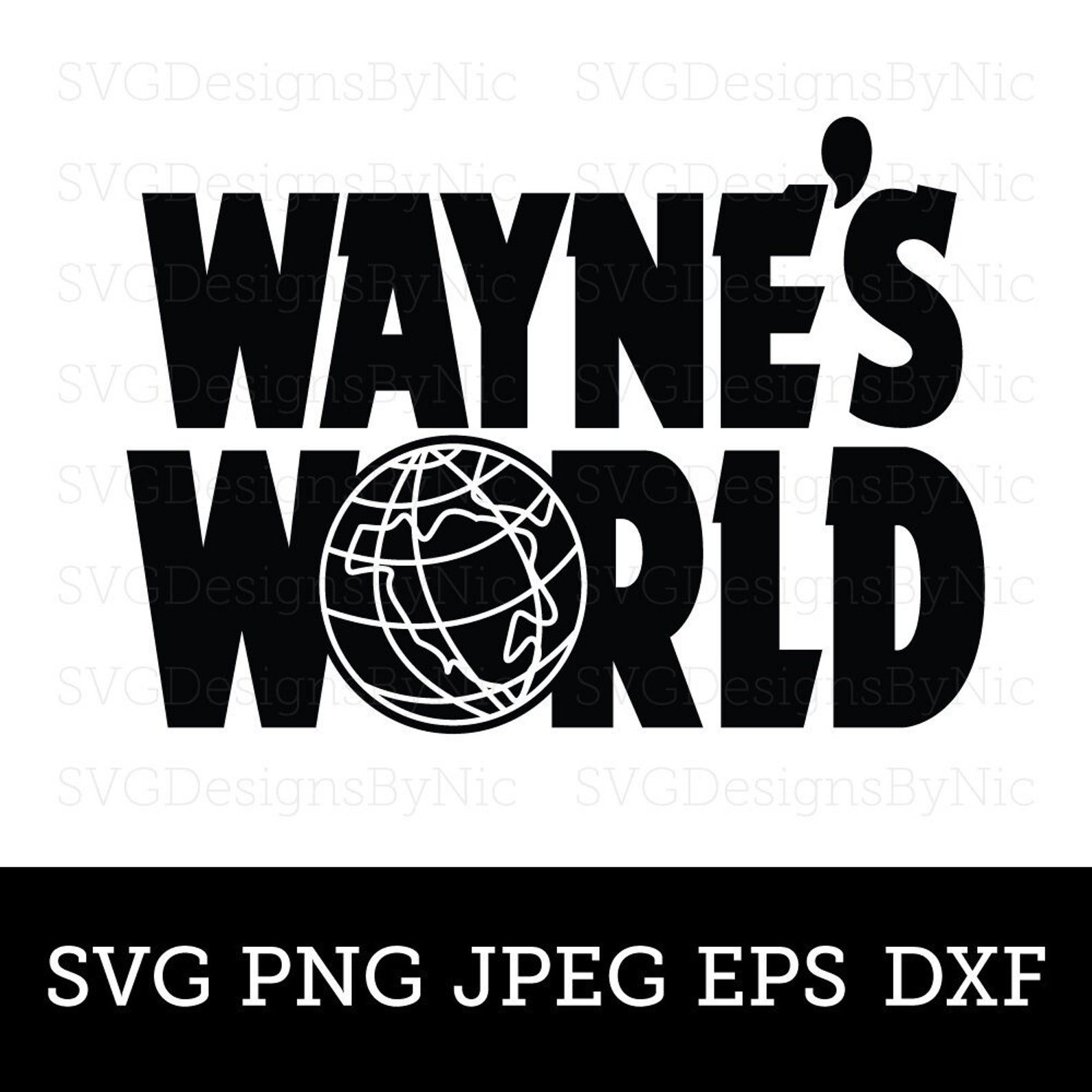Waynes World SVG, Retro 90s Film, Garth, Wayne, Funny T-shirt, Cricut ...