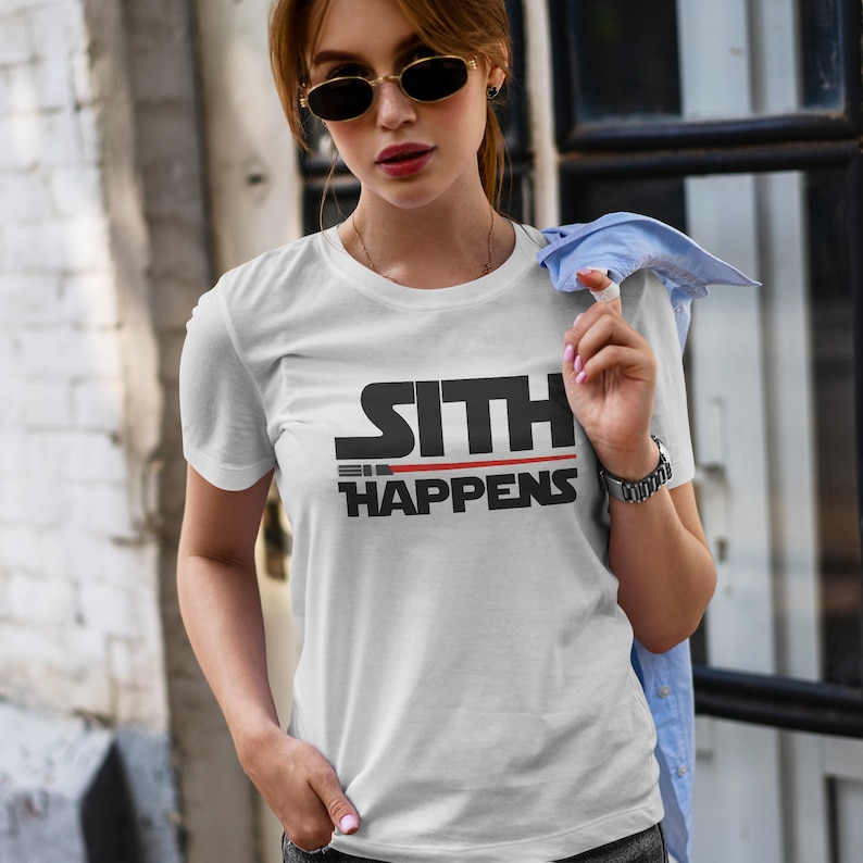 Sith Happens Svg Funny Star Wars Svg Lightsaber Darth Skywalker Cricut File Silhouette